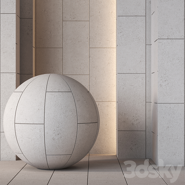 Quartz Facade Texture 4K - Seamless - 3 - Wall covering - 3D model