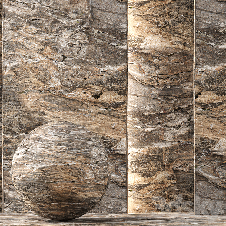 Rock texture collection-17 - Stone - 3D model