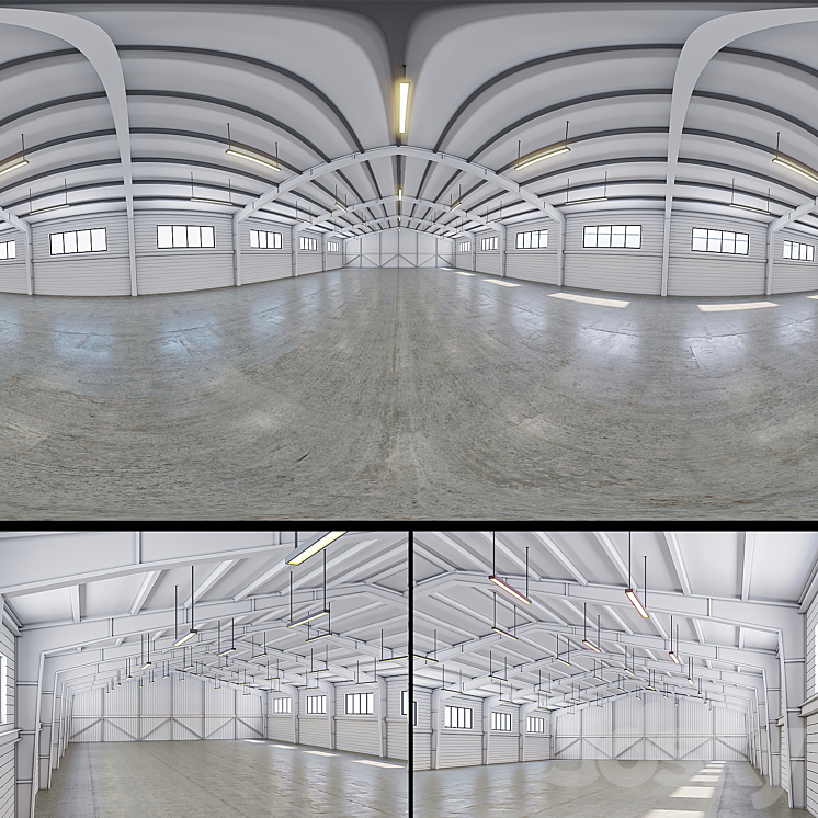HDRI Warehouse 15 - HDRI - 3D model