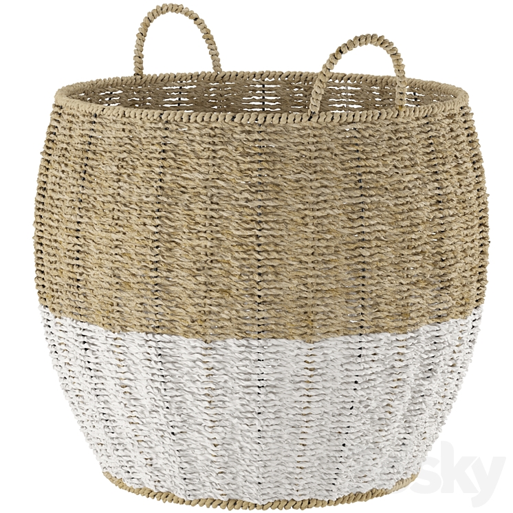 Storage Basket with Handles - Other decorative objects - 3D model