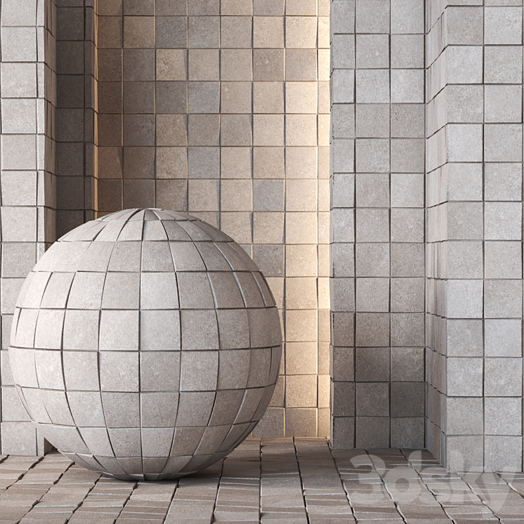 Quartz Tile Texture 4K - Seamless - 4 - Tile - 3D model