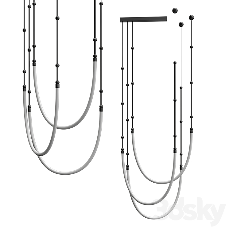 Alrik Combo - Pendant light - 3D model