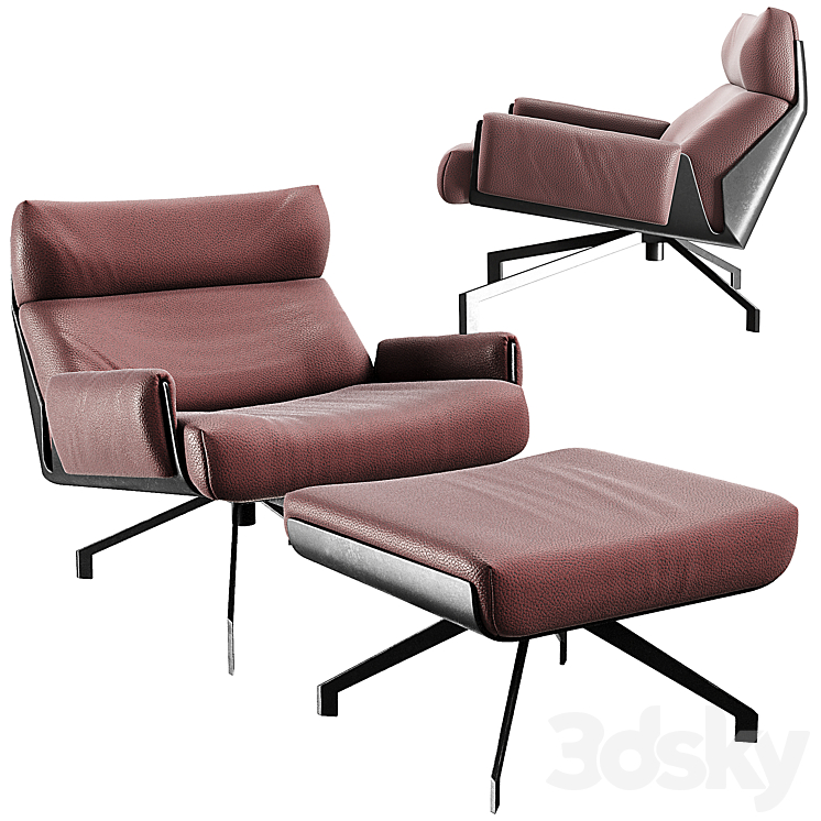 Henge Club 57 armchair - Arm chair - 3D model