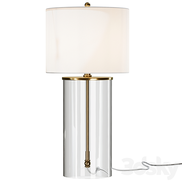 Pottery Barn Aria Glass Table Lamp - Table lamp - 3D model
