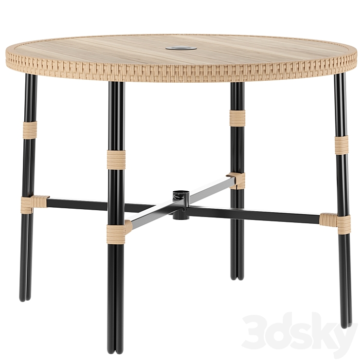 Byron Person Round Outdoor Dining table with Cushions Joss and Main ...