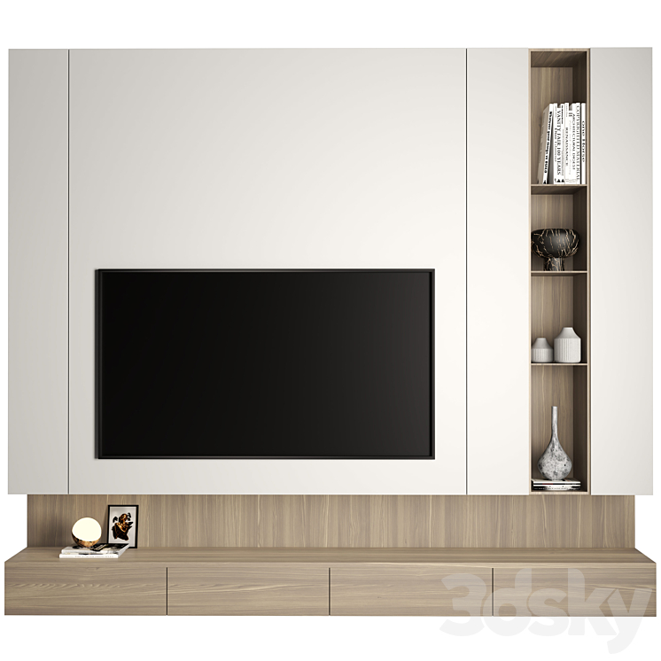 TV wall 06 - TV Wall - 3D model