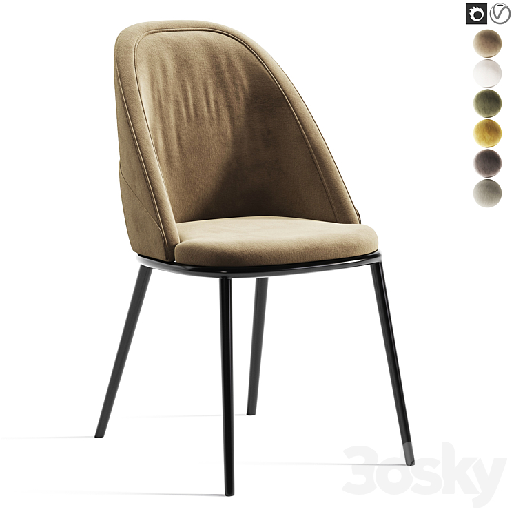 Renoid Chair by Sedit Italia - Chair - 3D model