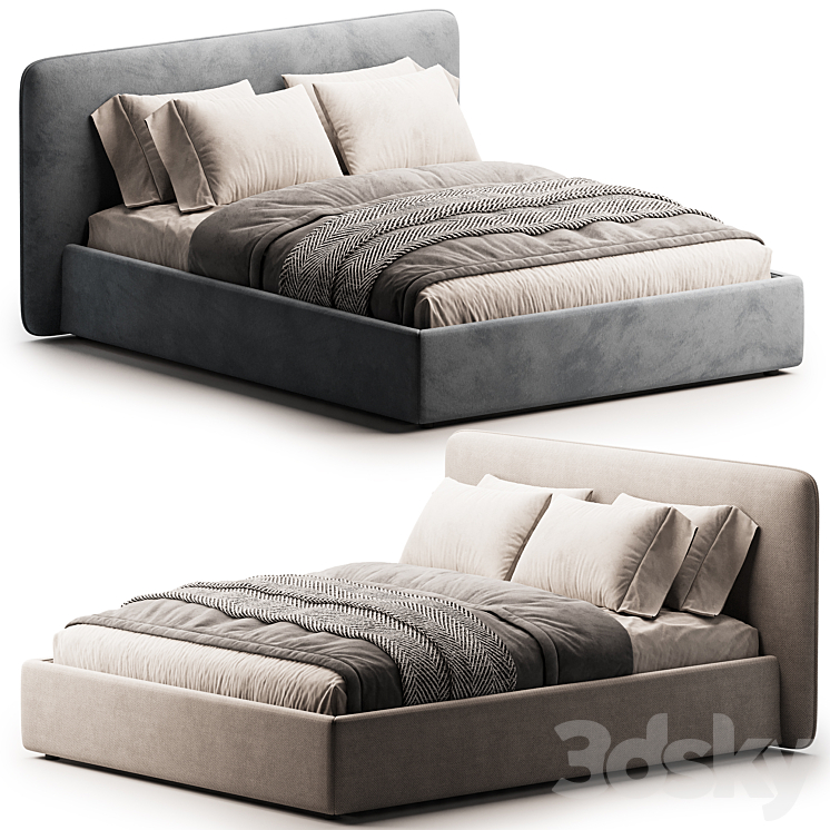 Moca Soft Bed - Bed - 3D model