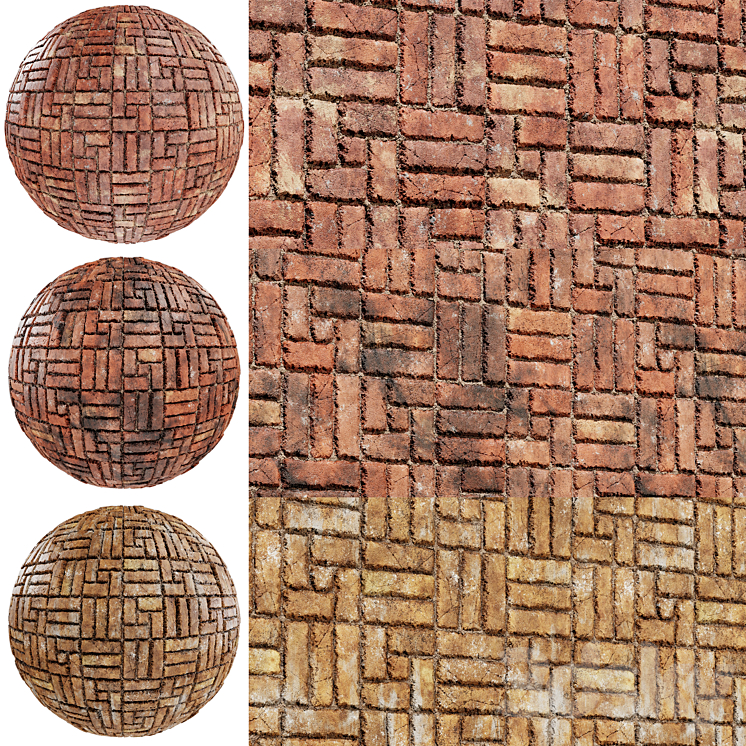 PBR 4K Texture Brick Wall Vol 12 - Brick - 3D model