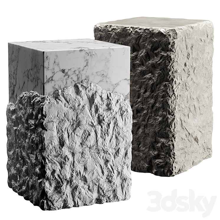 Stone table 1 - Table - 3D model