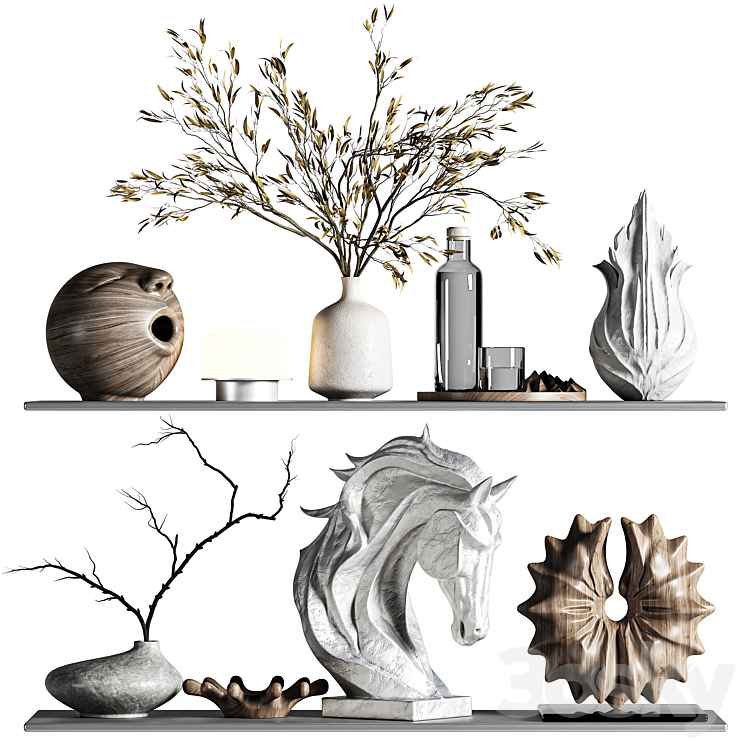Decorative set model 020 - Decorative set - 3D model