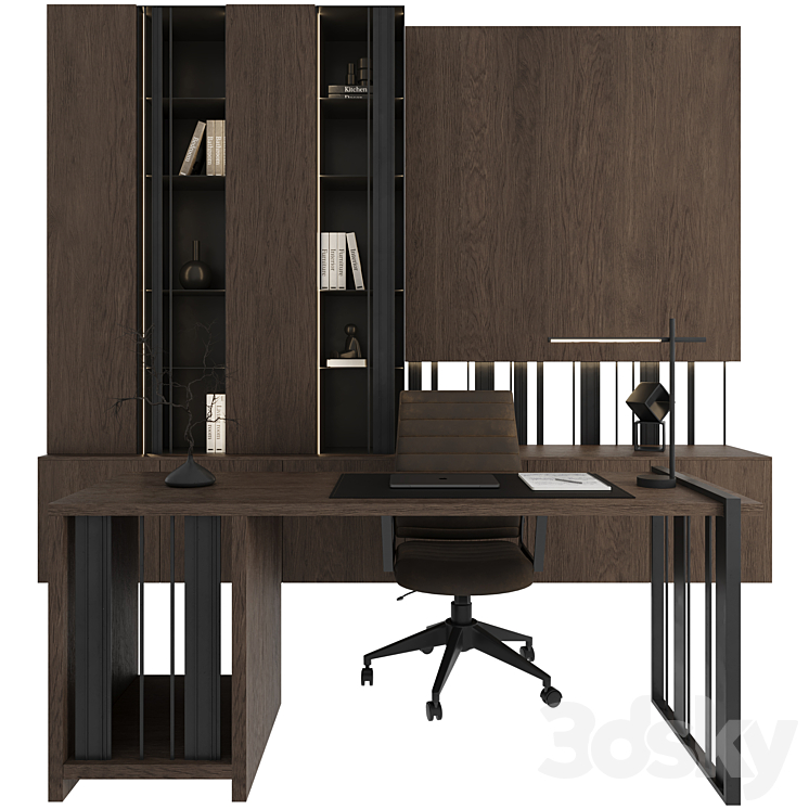 Workplace 002 - Office furniture - 3D model