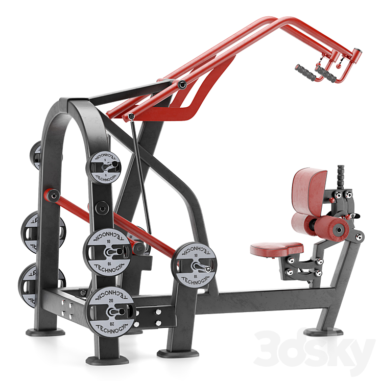 Panatta Freeweight Special Super High Row - Sports - 3D model
