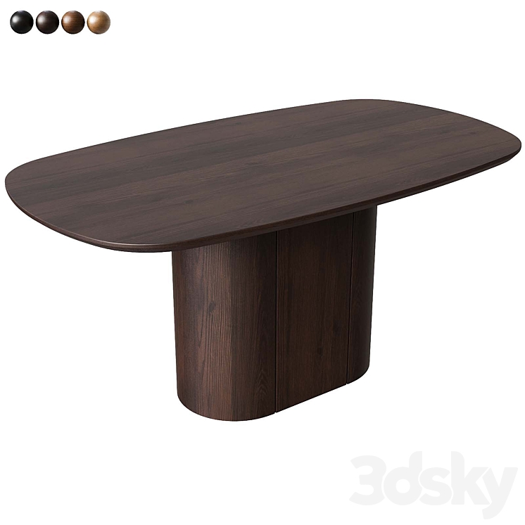 ellipse dining table - Table - 3D model