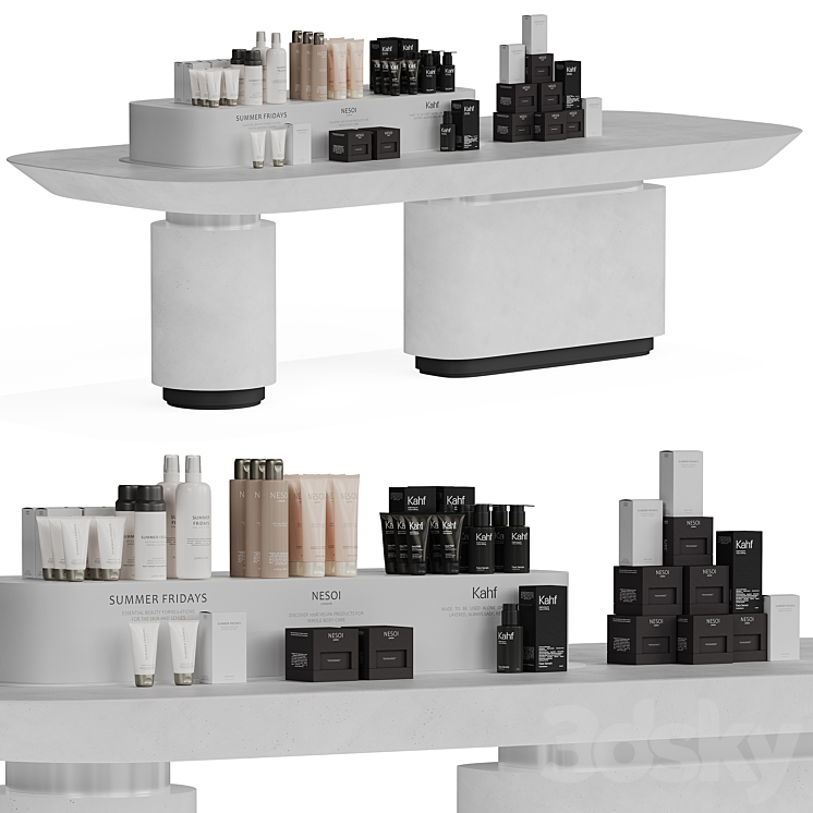 Cosmetic Display Table for Beauty Store or SPA Salon - Beauty salon ...
