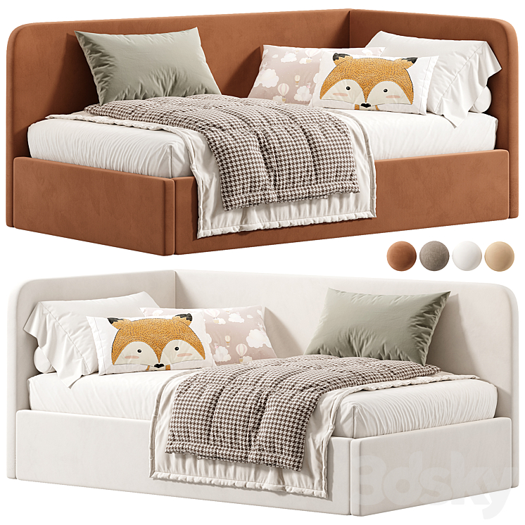 Soft corner bed Mokko from Shik Galichina - Bed - 3D model