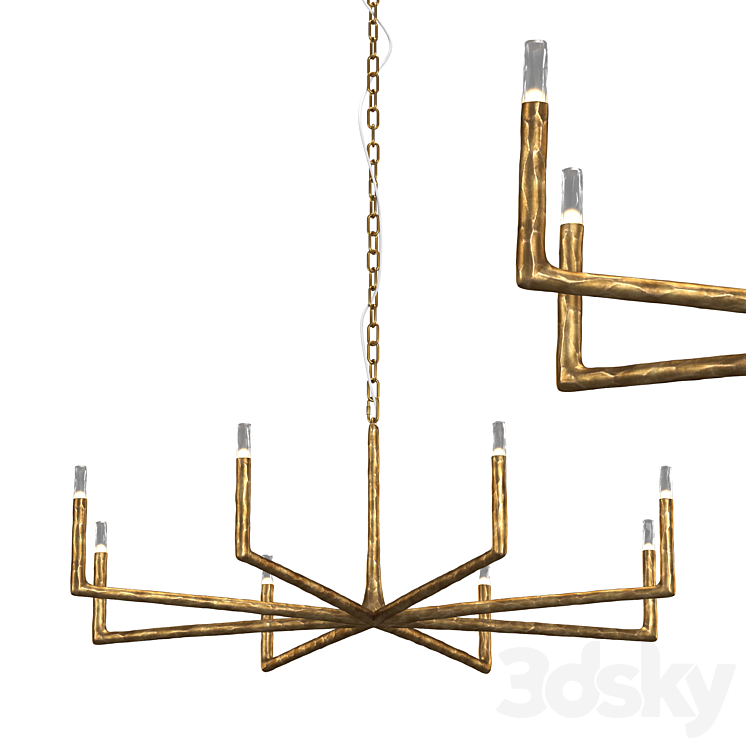 Thaddeus Round Chandelier 60 - Pendant light - 3D model