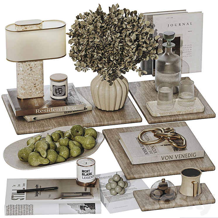Decorative Set 042 Decorative Set 3d Model