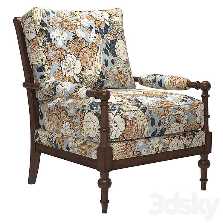 One Kings Lane Lucy Exposed Wood Chair - Arm chair - 3D model
