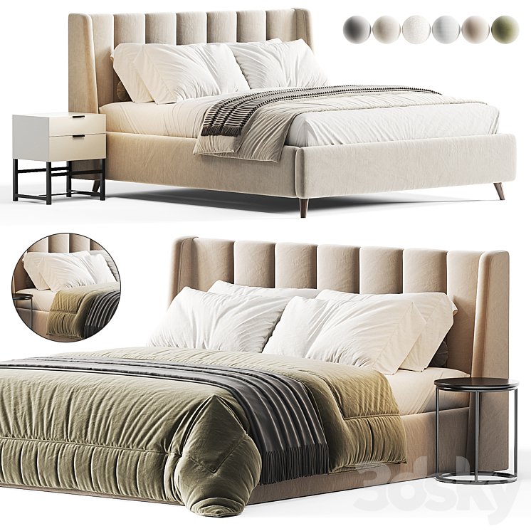 Betsi Bed By Inmyroom - Bed - 3D model