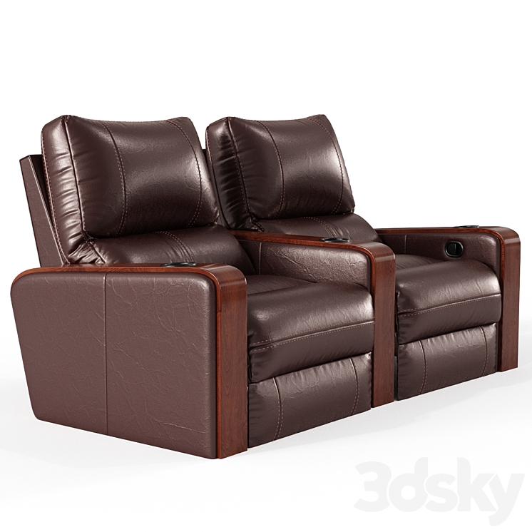 Matrix Home Theater Unit 2 seater - Arm chair - 3D model