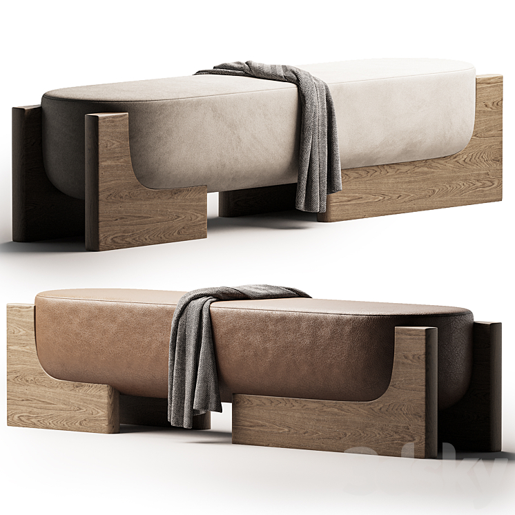 Toulouse Bench - Other soft seating - 3D model