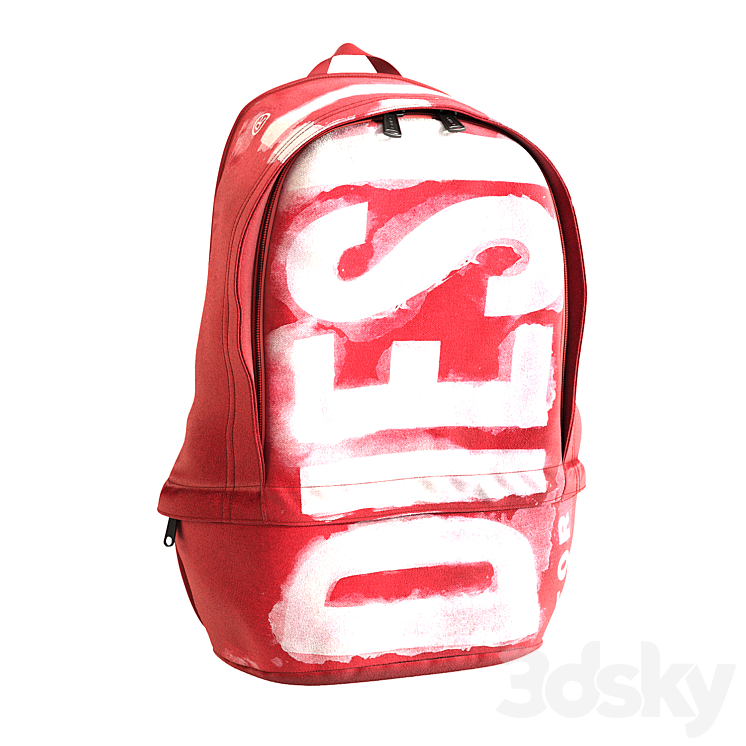 Diesel Rave X Red | Black Backpack - Other decorative objects - 3D model