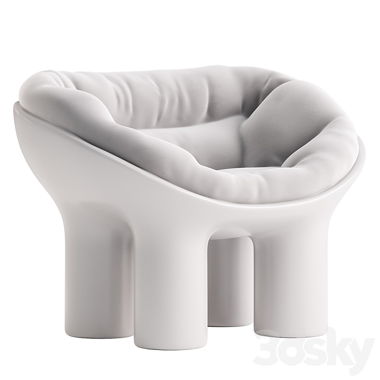 Roly Poly Polyethylene Armchair - Arm chair - 3D model