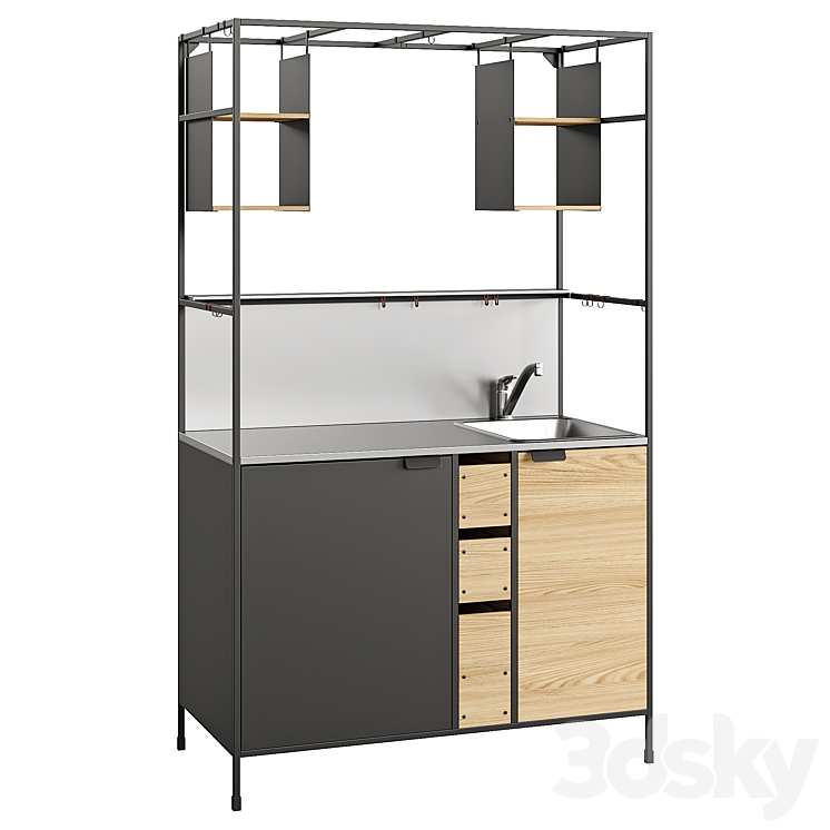Kitchenette by Ikea - Kitchen - 3D model