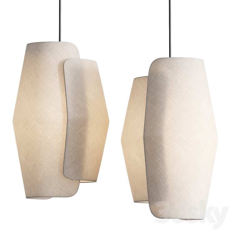 Rakumba Volute Pendant Lamp - Pendant light - 3D model
