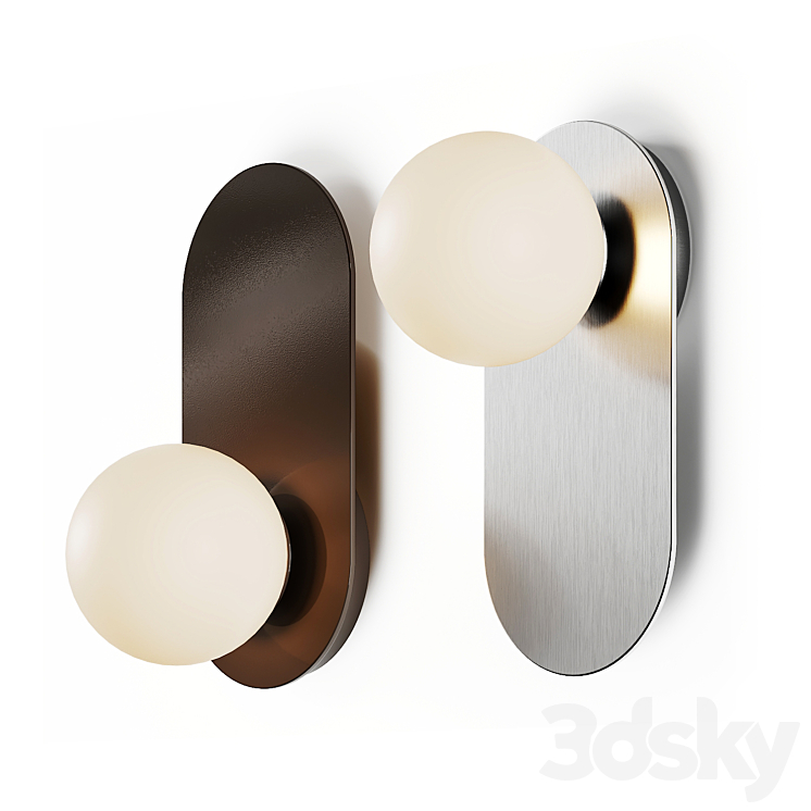 Luminaire Authentik Chrome Arch-s-1 La40 Wall Lamp - Wall light - 3D model