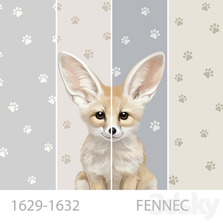 Wallpapers/Fennec - Wall covering - 3D model