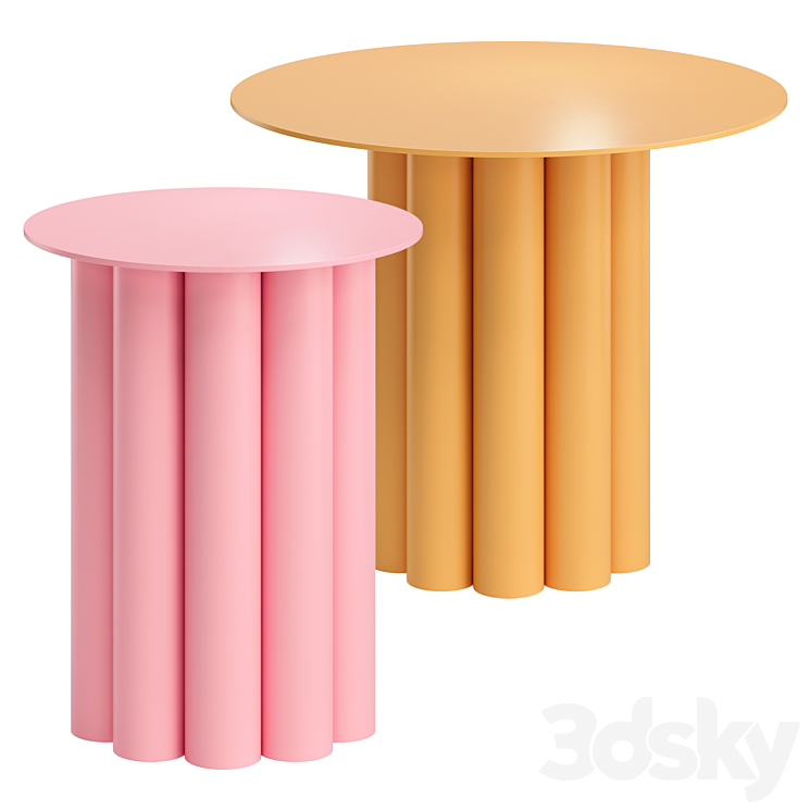 Coffee table OKTA Ansen round - Table - 3D model