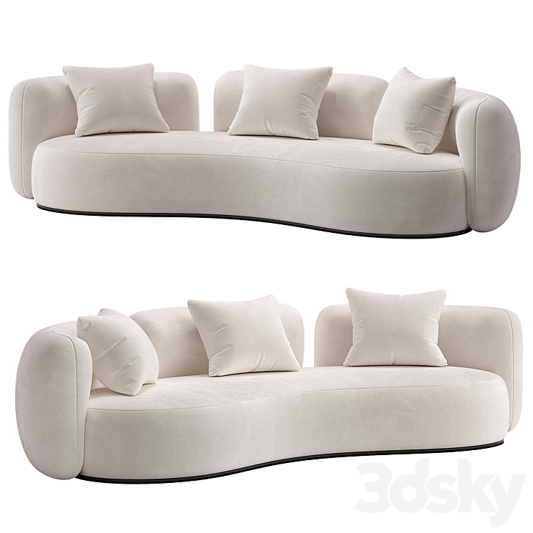 Secolo Tateyama XL Sofa Fabric Sofa - Sofa - 3D model