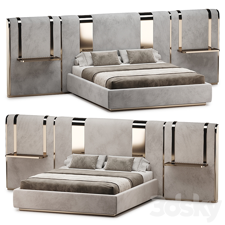 Ginko Bed - Bed - 3D model