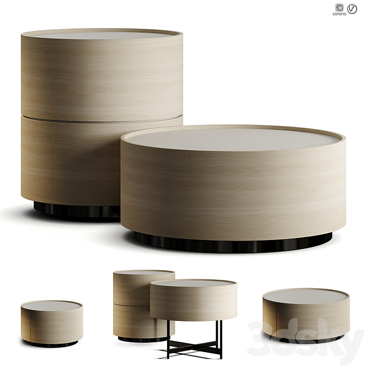 Pianca DEDALO 2025 Bedside Table - Sideboard & Chest of drawer - 3D model