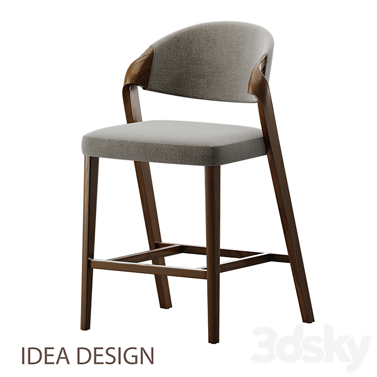 OM Bar stool VALPIN chair - Chair - 3D model