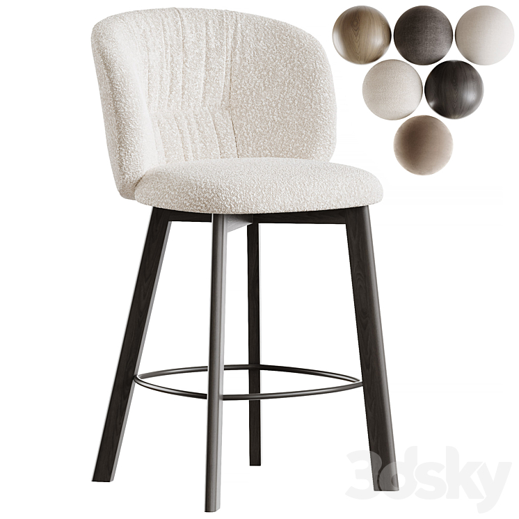Calligaris SWEEL Bar Stool - Chair - 3D model