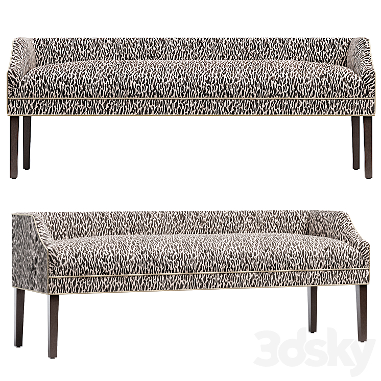 Claire Long Bench - Other soft seating - 3D model
