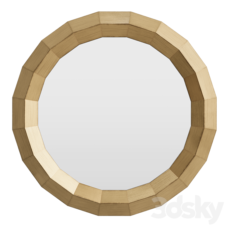 Copeland Angular Round Mirror by Lulu & Georgia - Mirror - 3D model