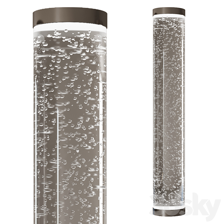 Glass columns with bubbles - Other decorative objects - 3D model