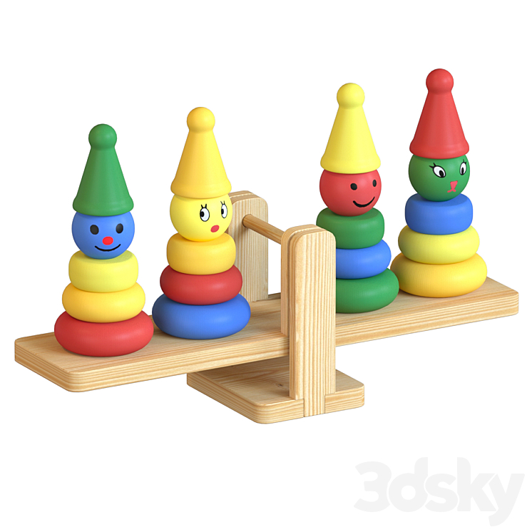 Logical pyramid "Libra" - Toy - 3D model