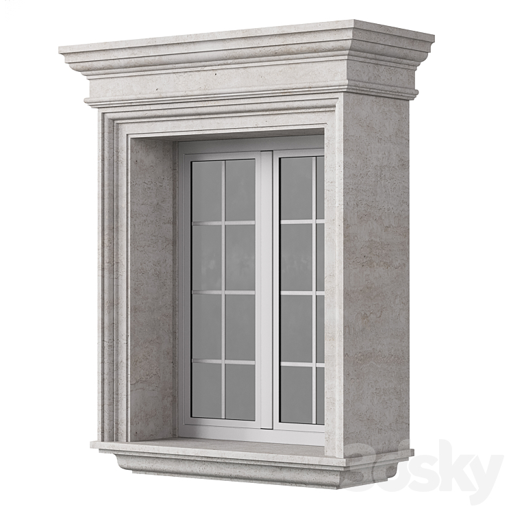 Architectural Classic Window 3D Model 4 - Windows - 3D model