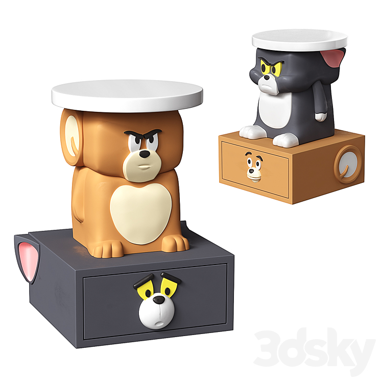 Tom and Jerry tables - Table - 3D model