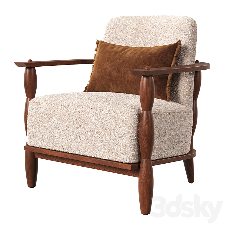 Leela Armchair - Arm chair - 3D model