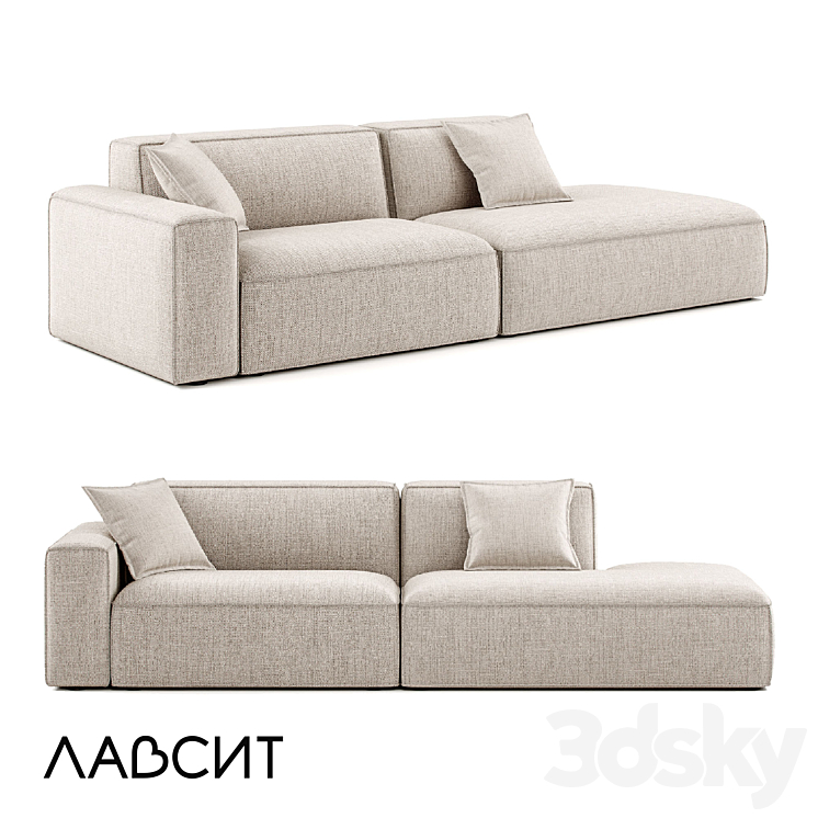 OM Sofa Joy 300x100 - Sofa - 3D model