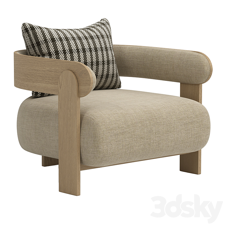 Brooks Occasional Chair - Arm chair - 3D model