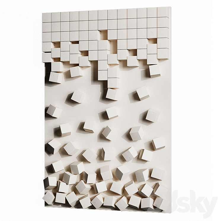 Falling Sculpture - Sculpture - 3D model