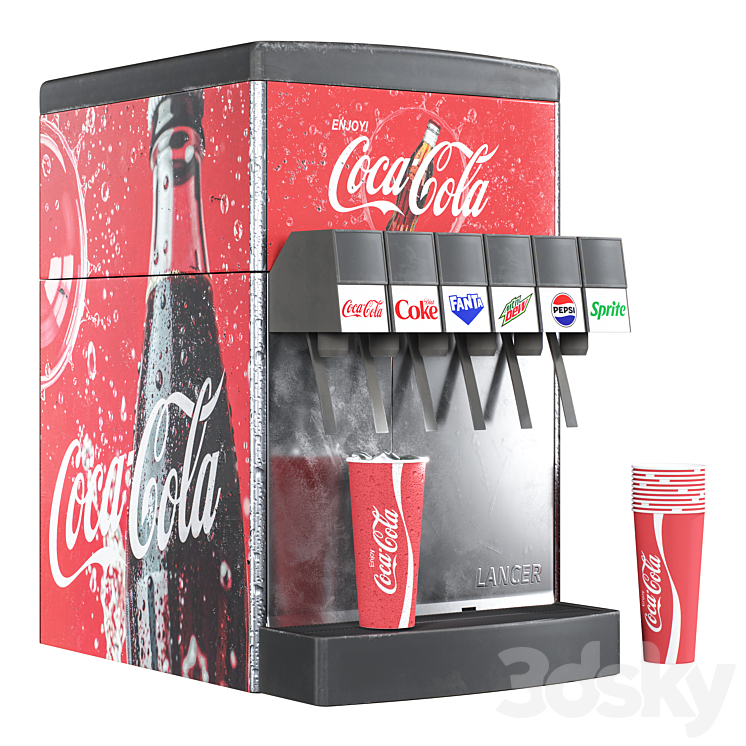 Soda Dispenser - Kitchen appliance - 3D model