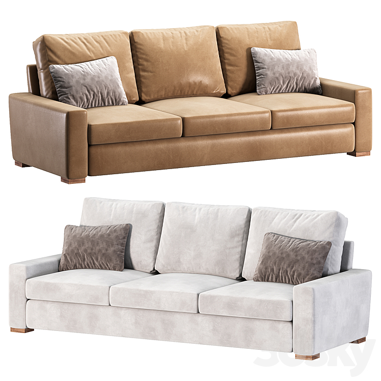 Maxwell Three Seat Sofa - Sofa - 3D model